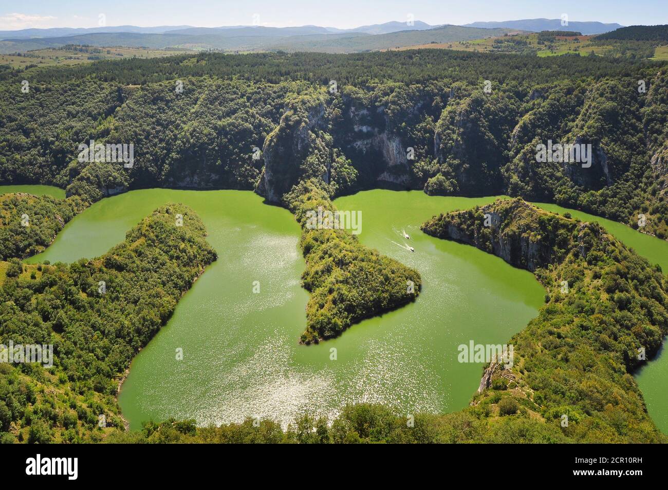 River Uvac meandering through the canyon, Serbia Stock Photo - Alamy