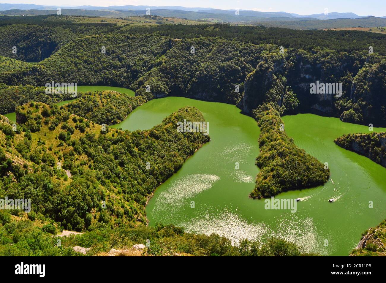 River Uvac meandering through the canyon, Serbia Stock Photo - Alamy