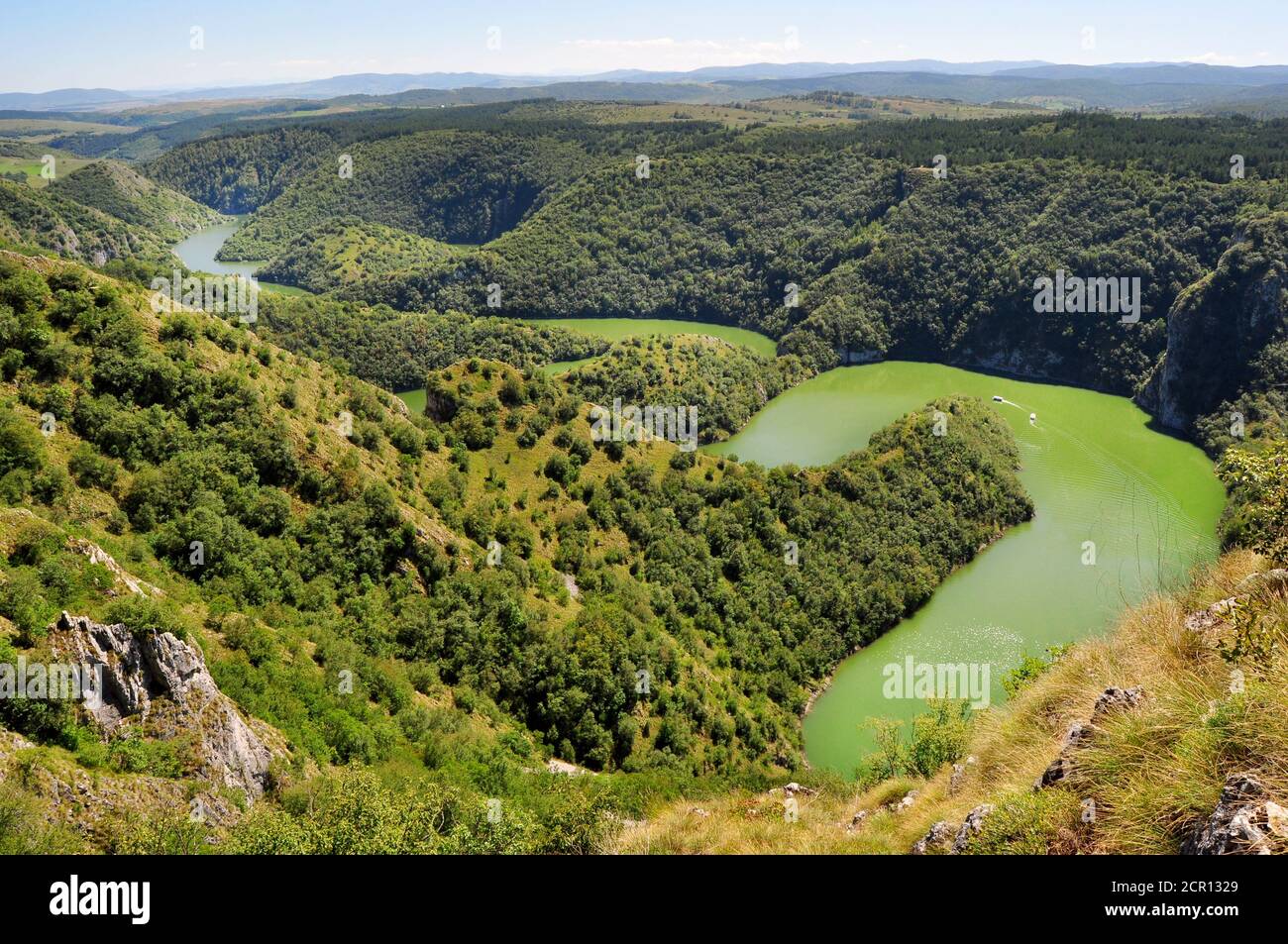 River Uvac meandering through the canyon, Serbia Stock Photo - Alamy