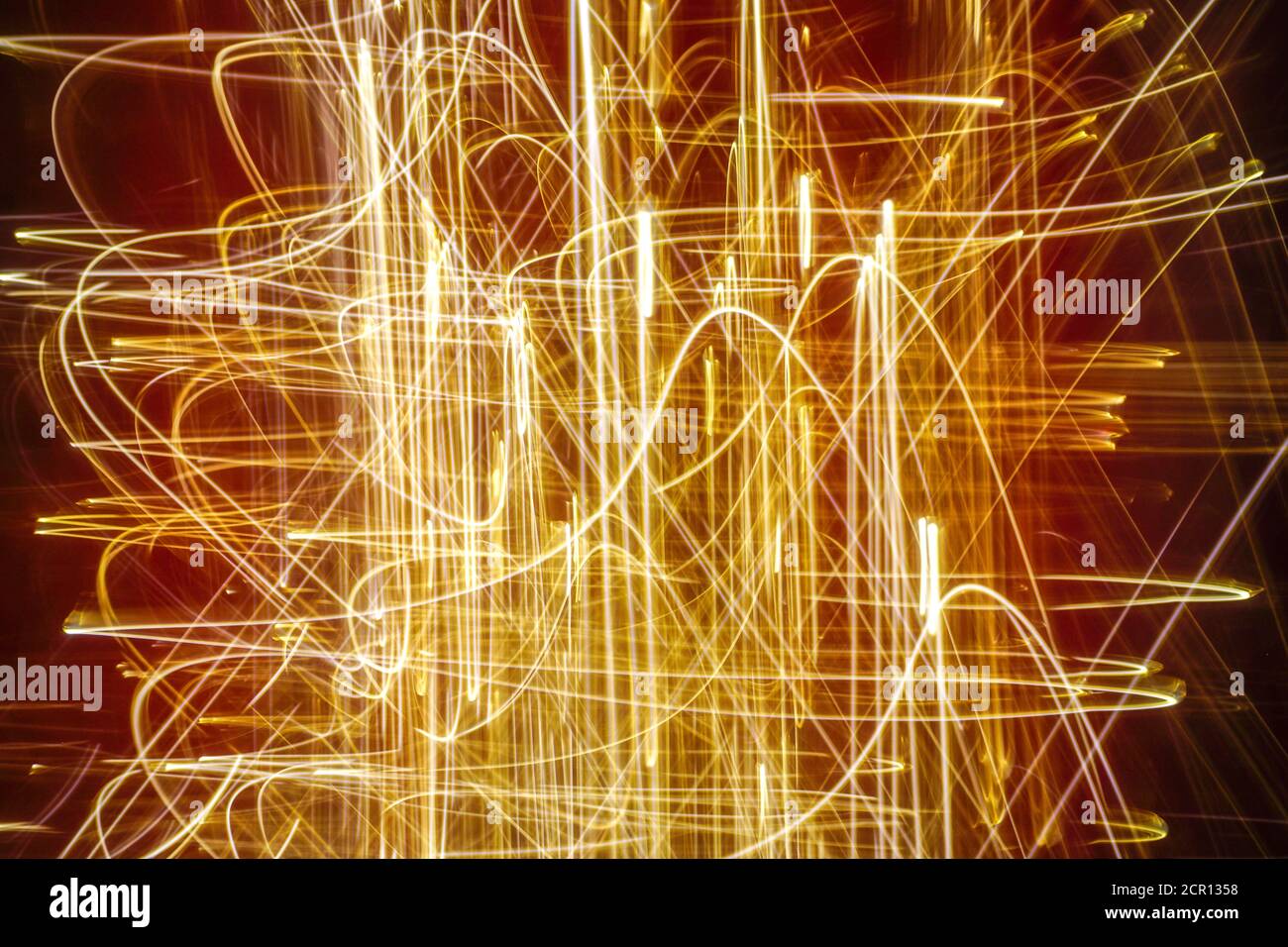 Long exposure abstract light painting sparks Stock Photo - Alamy