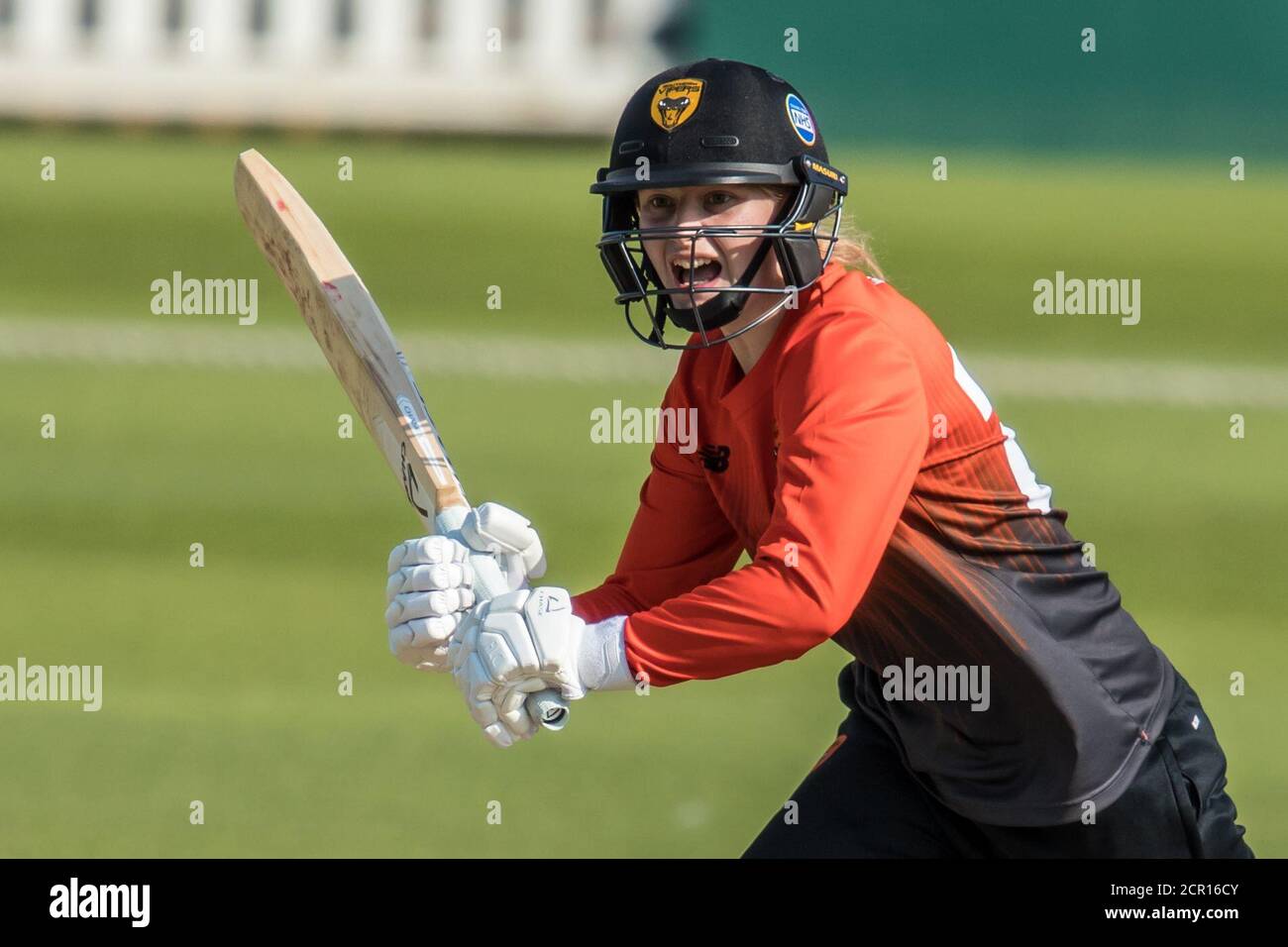 London, UK. 19 September, 2020. Charlie Dean batting as the South East ...