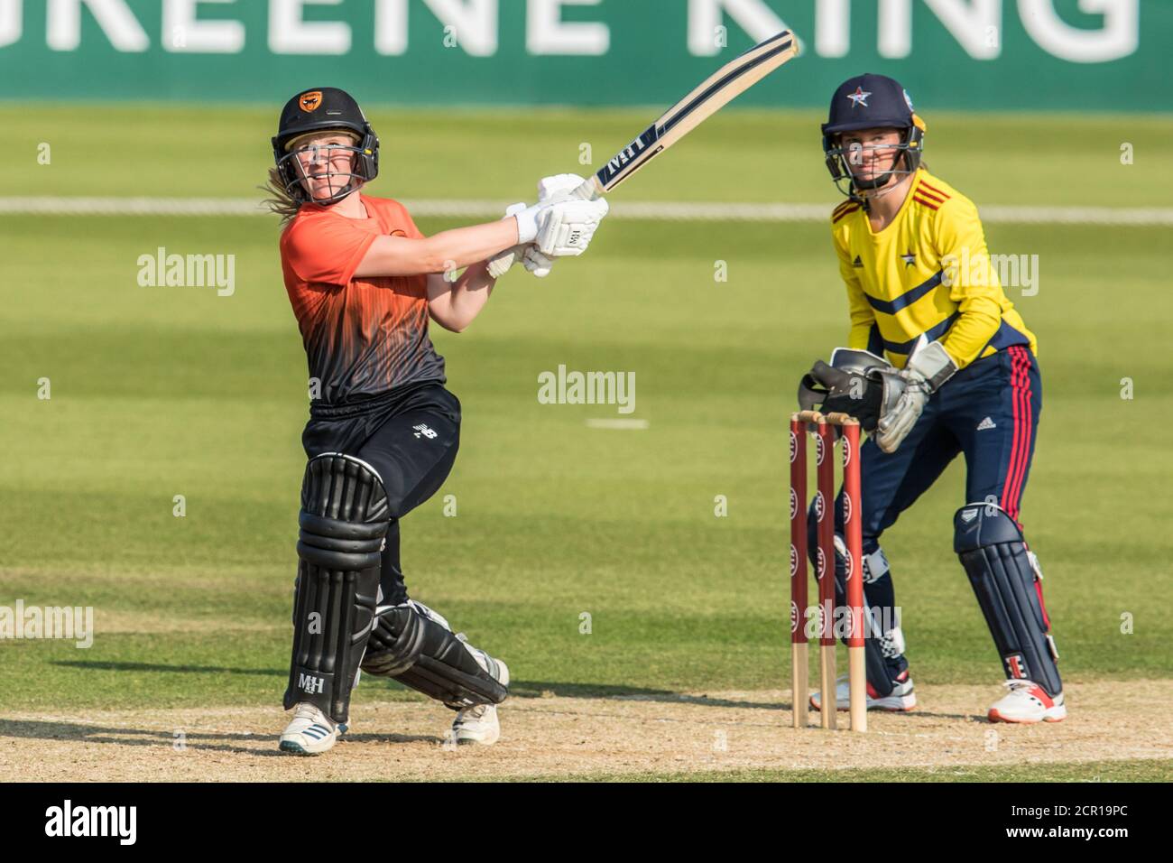 London, UK. 19 September, 2020. Emily Windsor batting as the South East ...