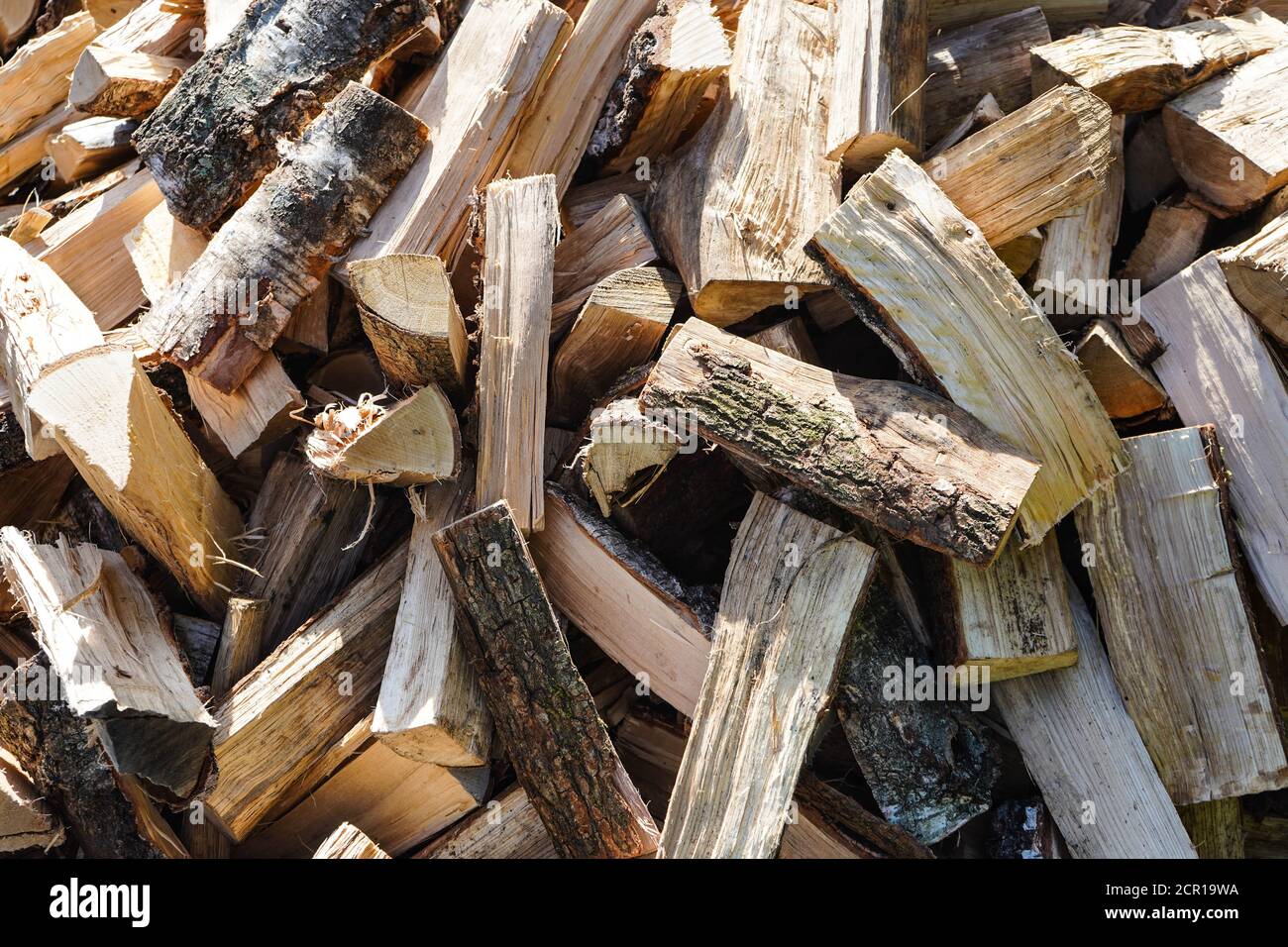 a stack of fire wood Stock Photo - Alamy