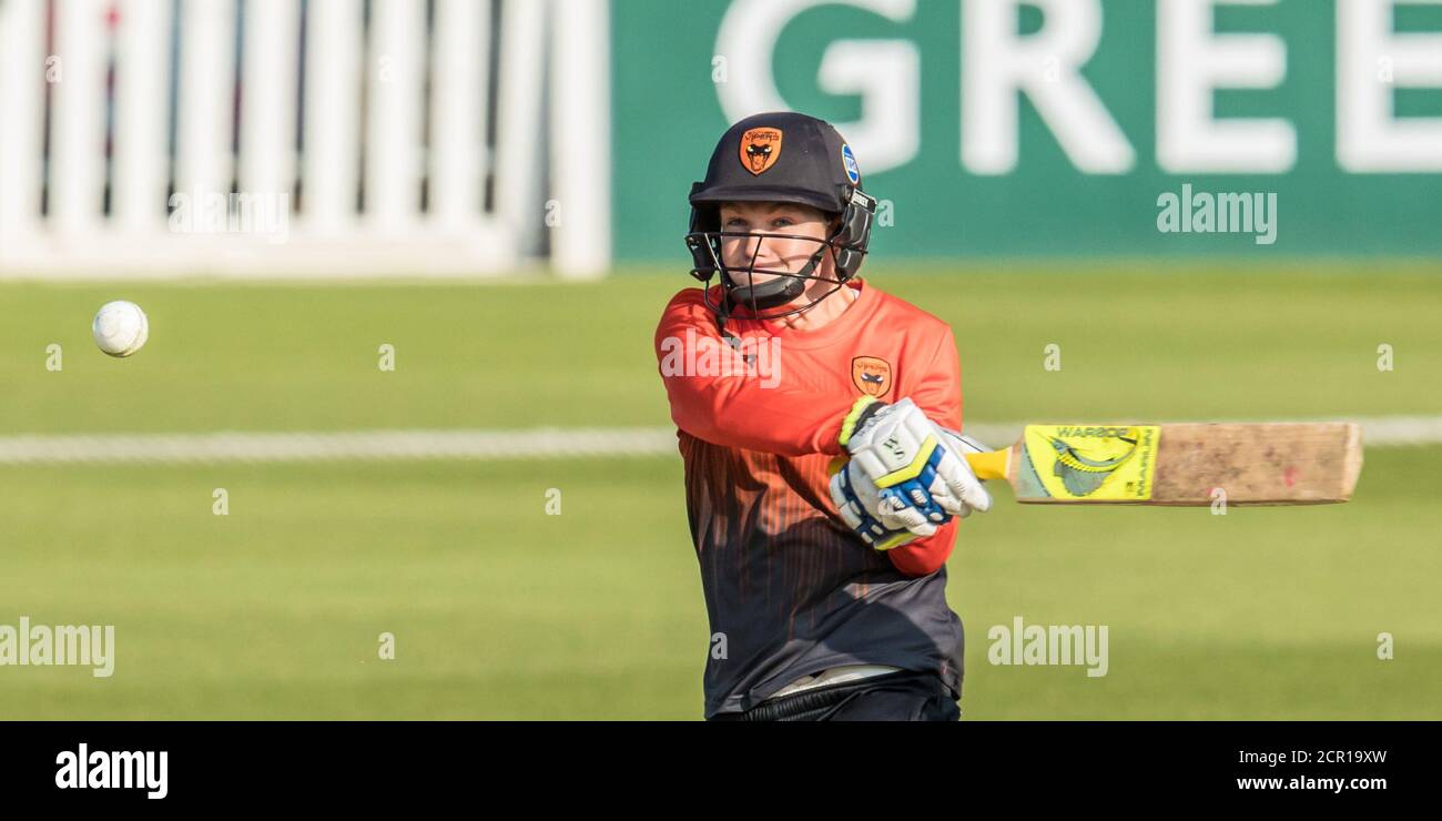 London, UK. 19 September, 2020. Carla Rudd batting as the South East ...