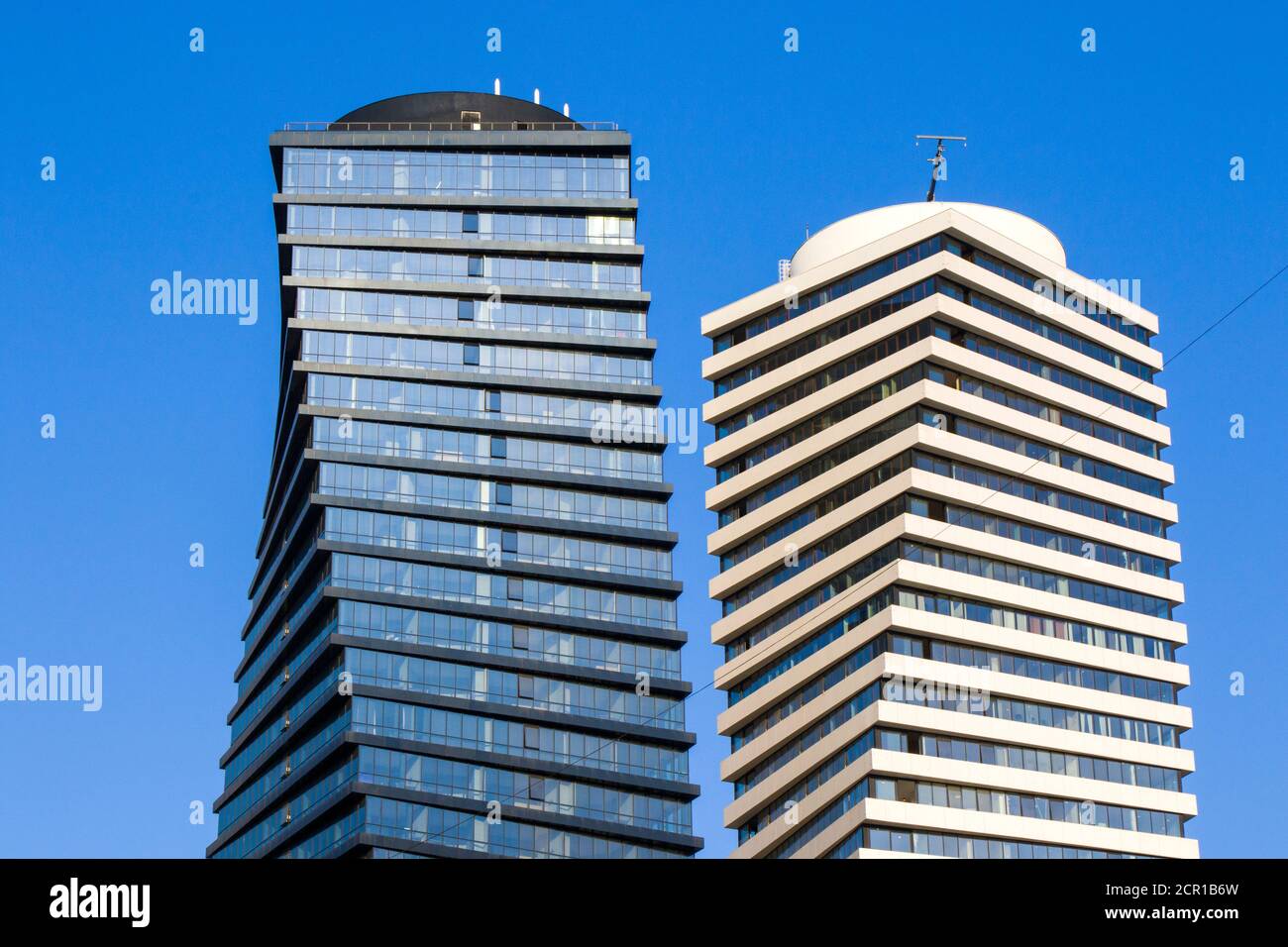 Tbilisi, Georgia - September 18, 2020: Modern building tower in Tbilisi ...