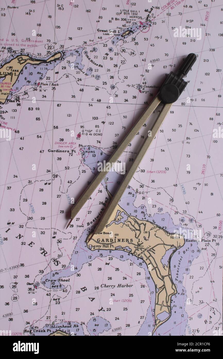 Nautical map hi-res stock photography and images - Alamy