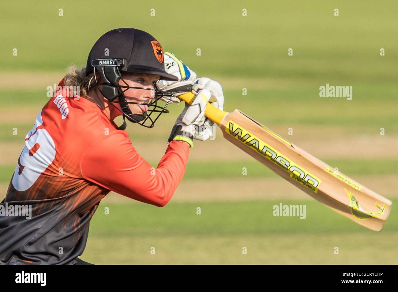 London, UK. 19 September, 2020. Carla Rudd batting as the South East ...
