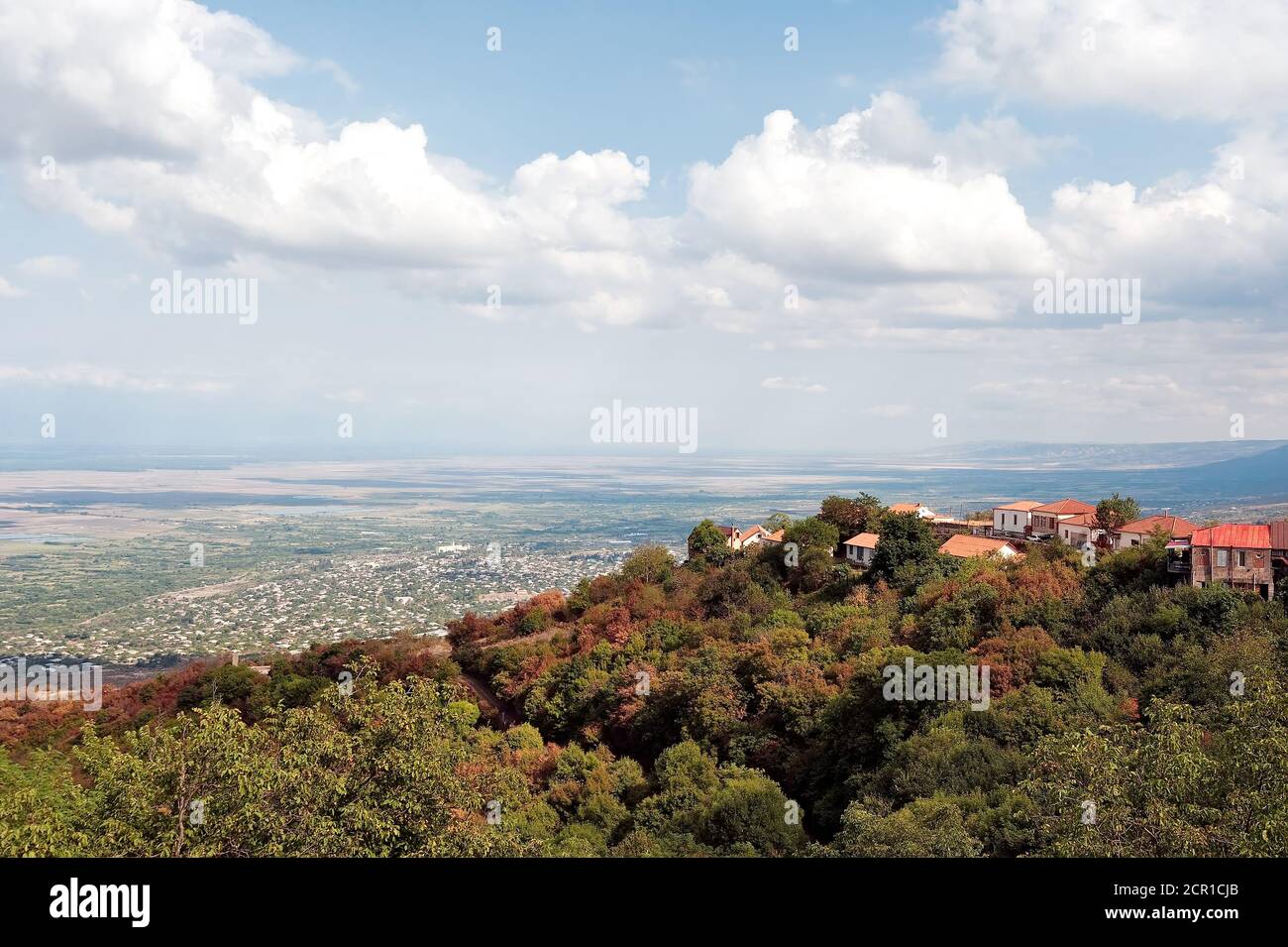 Signagi, overlooking the Alazani Valley in Georgia Stock Photo - Alamy