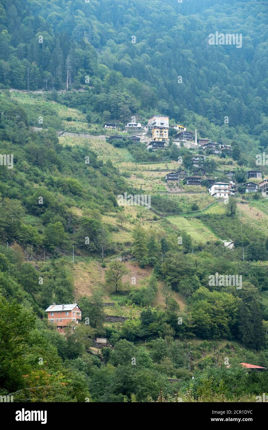Image from a village of Çaykara district of Trabzon province Stock ...