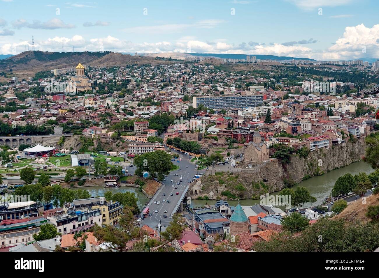 Tbilisi downtown cityscape in Georgia Stock Photo - Alamy