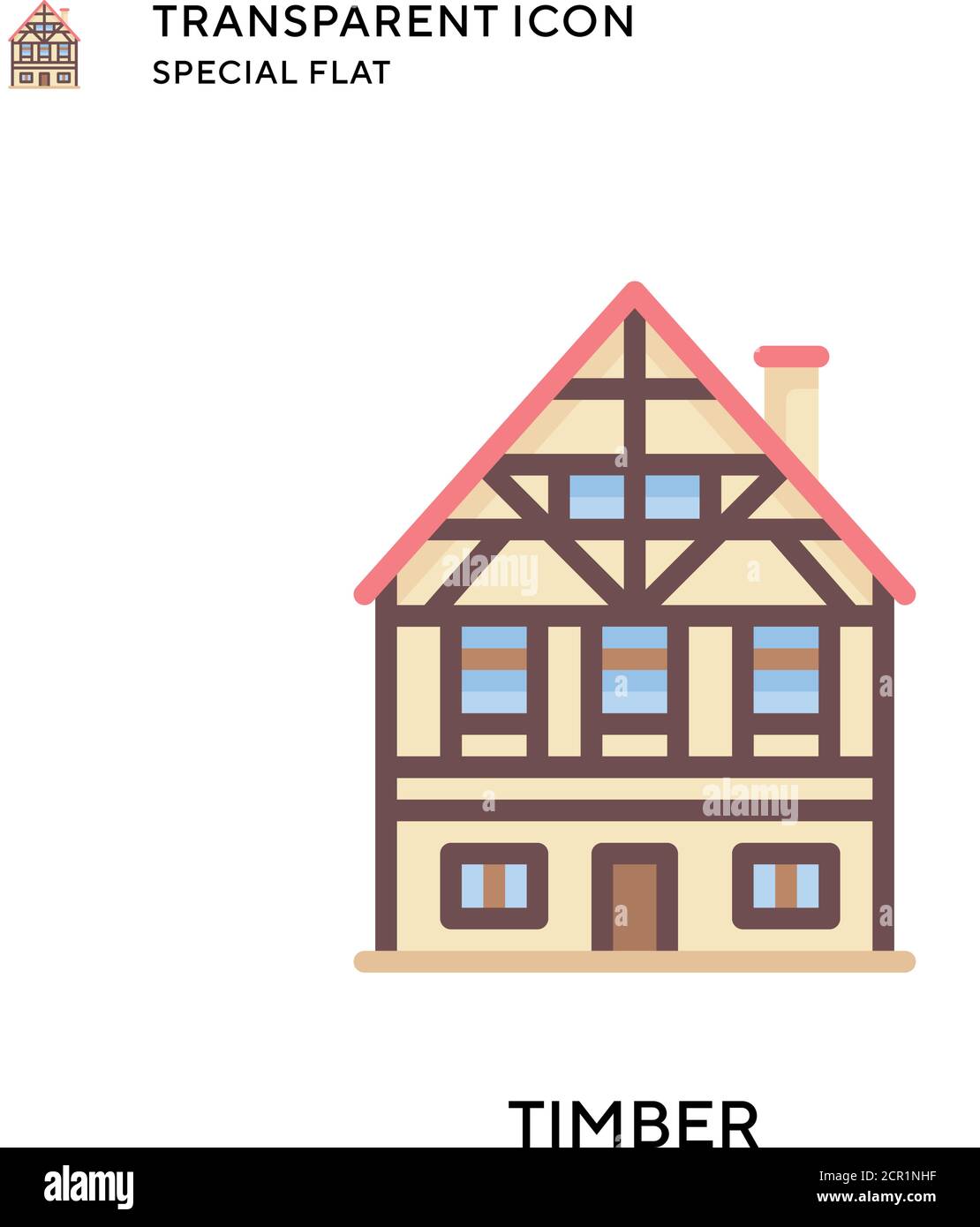 Timber vector icon. Flat style illustration. EPS 10 vector Stock Vector ...