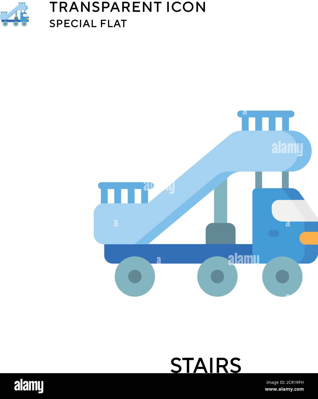 Stairs vector icon. Flat style illustration. EPS 10 vector Stock Vector ...