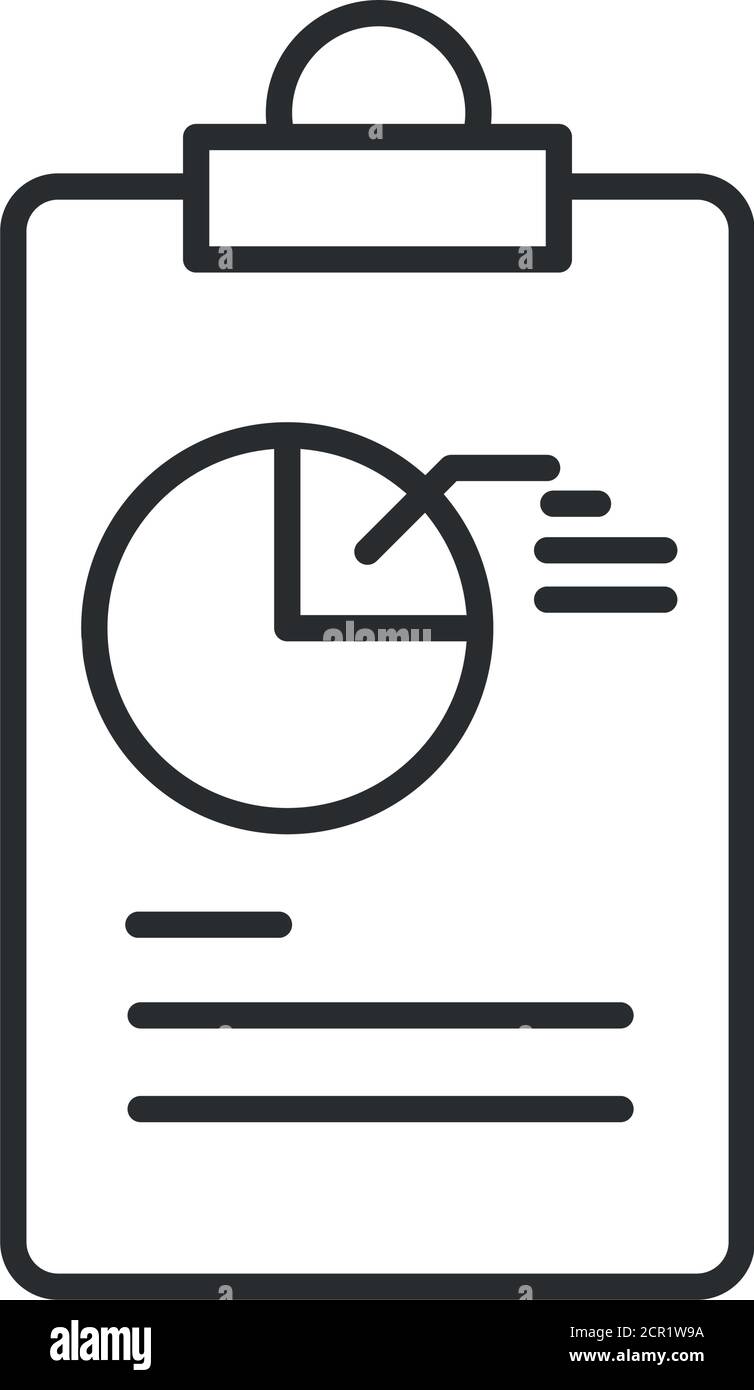 data analysis, clipboard diagram report marketing vector illustration ...