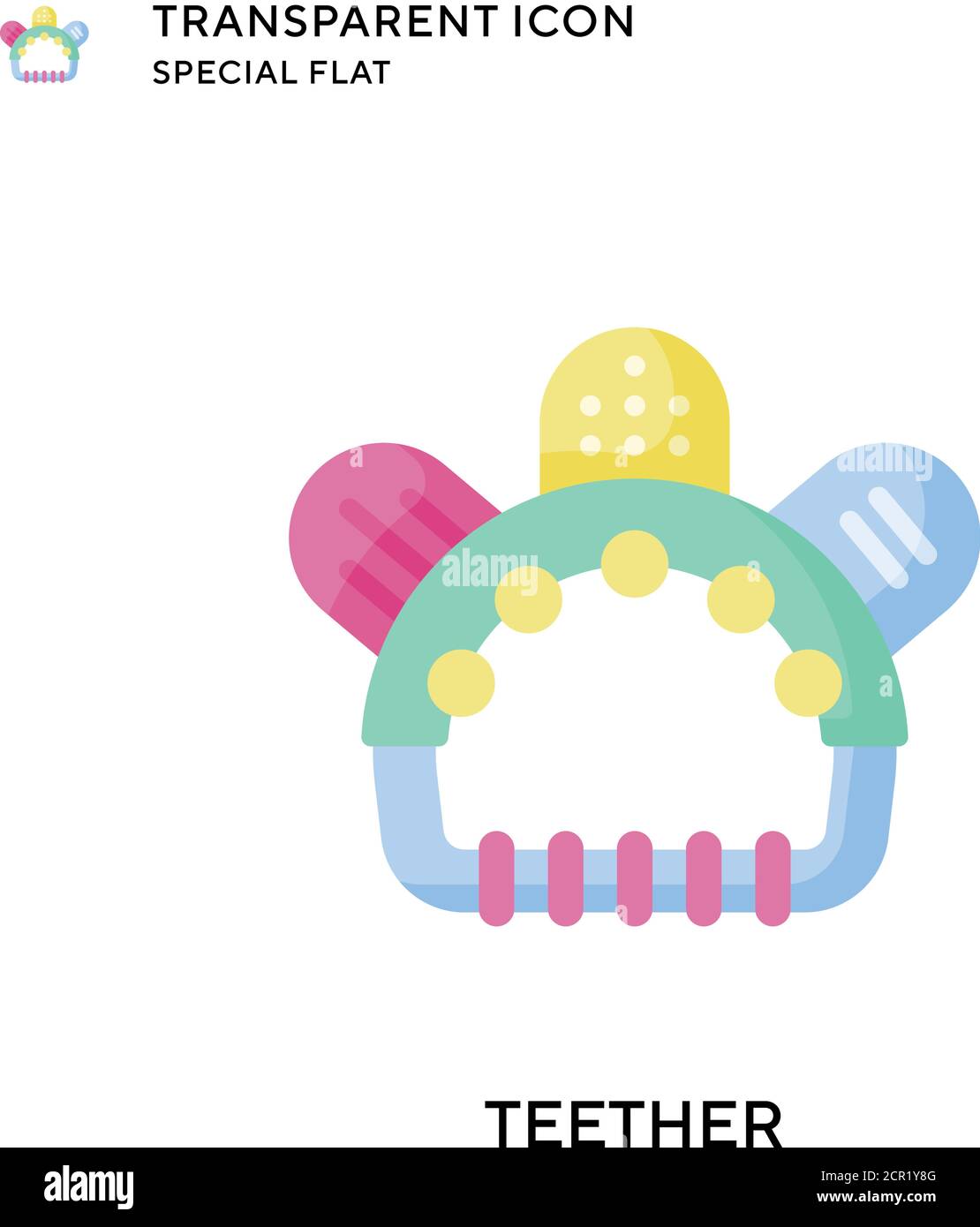 Baby teether Stock Vector Images - Alamy