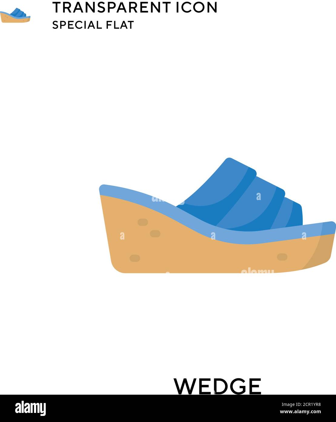 Wedge vector icon. Flat style illustration. EPS 10 vector Stock Vector ...