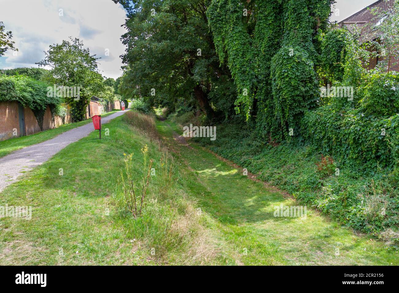 A Battle Ditch, a 13th Century Medieval Town ditch in Saffron Walden ...