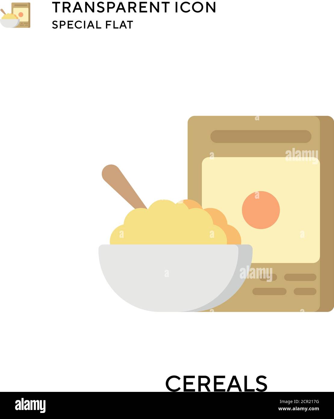 Cereals vector icon. Flat style illustration. EPS 10 vector Stock ...