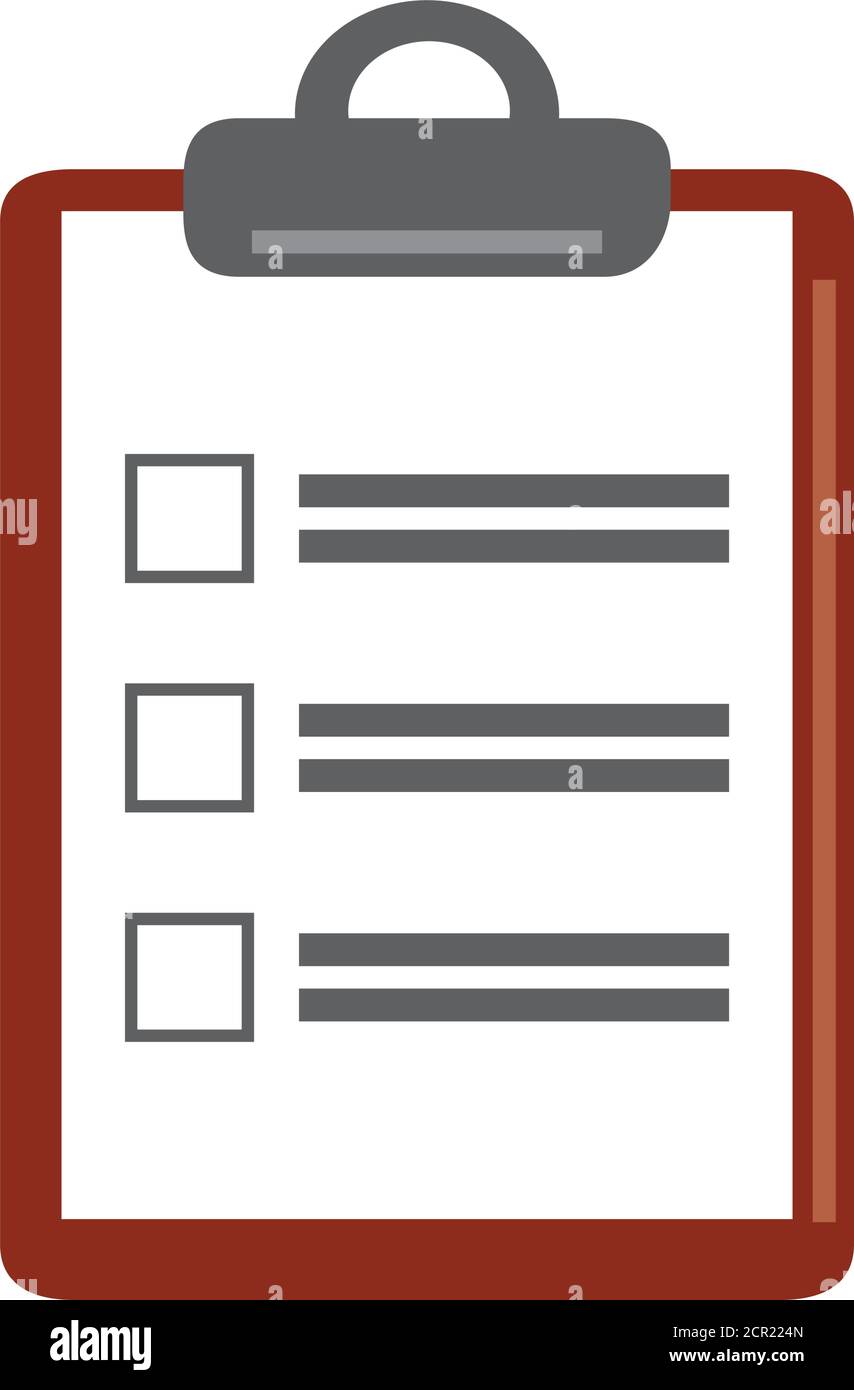 data analysis, clipboard list check marketing vector illustration flat ...