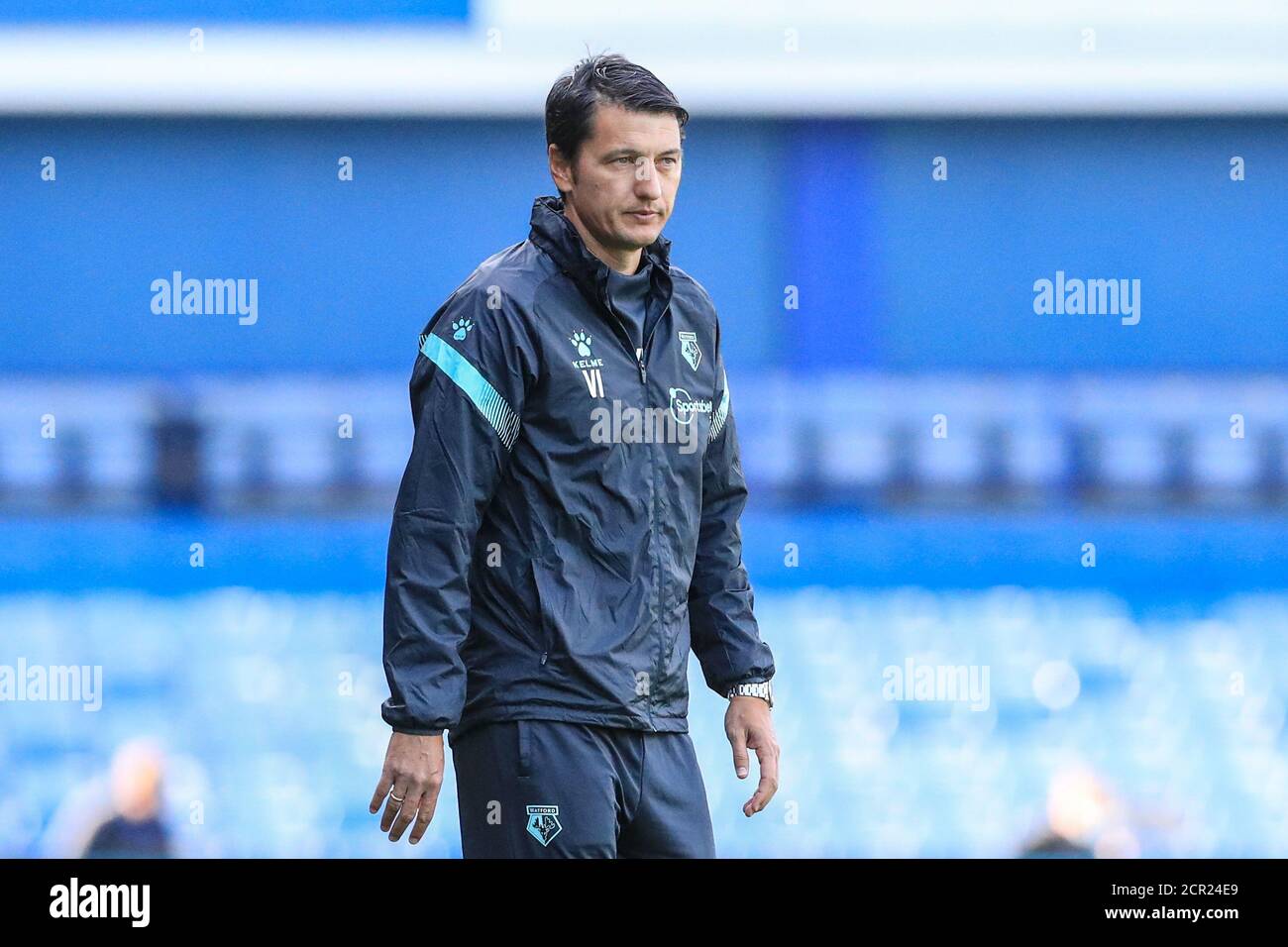 Vladimir Ivic manager of Watford walks back the the dressing room at ...