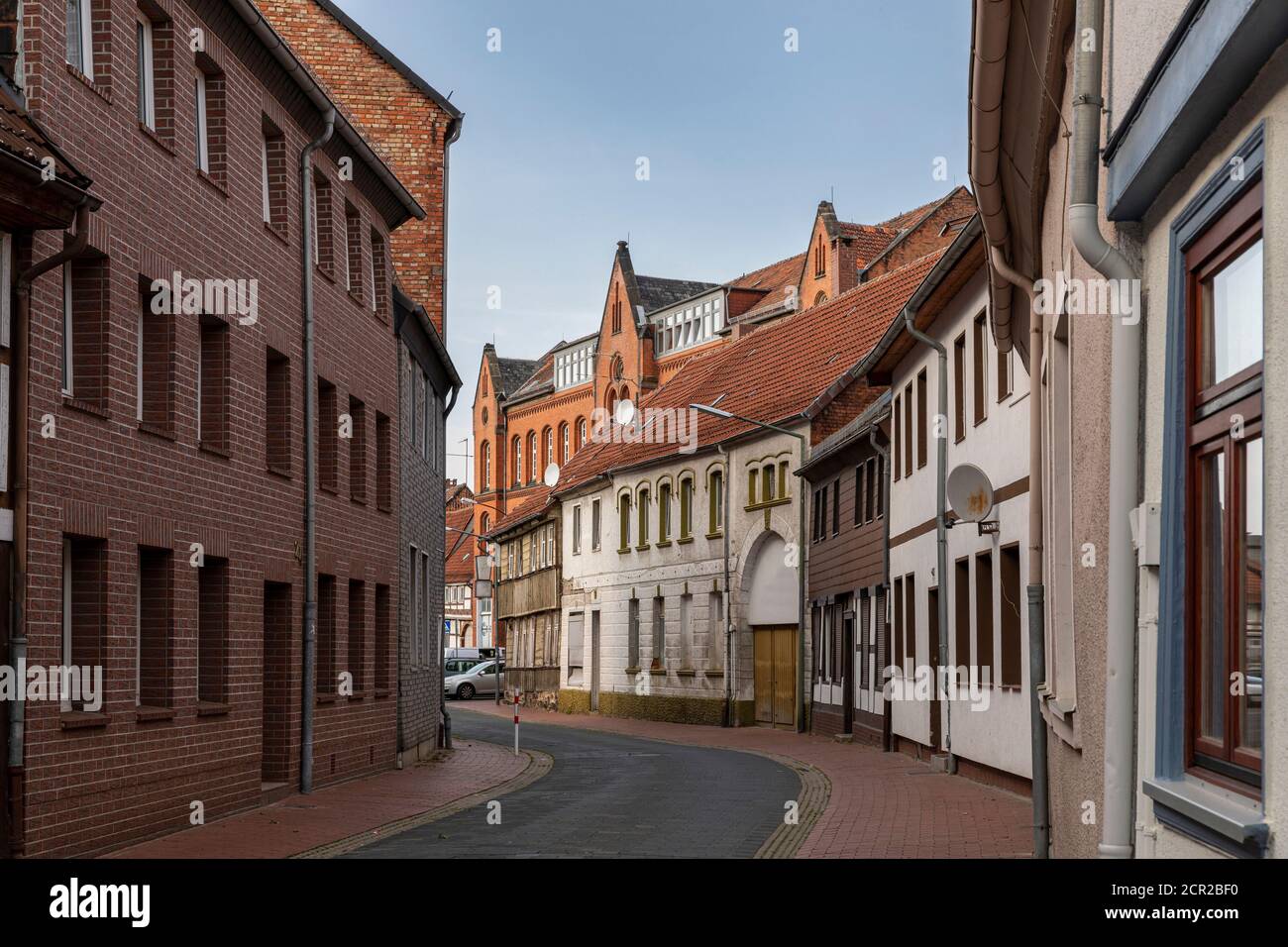 Historical buildings in Helmstedt old town in Germany Stock Photo - Alamy