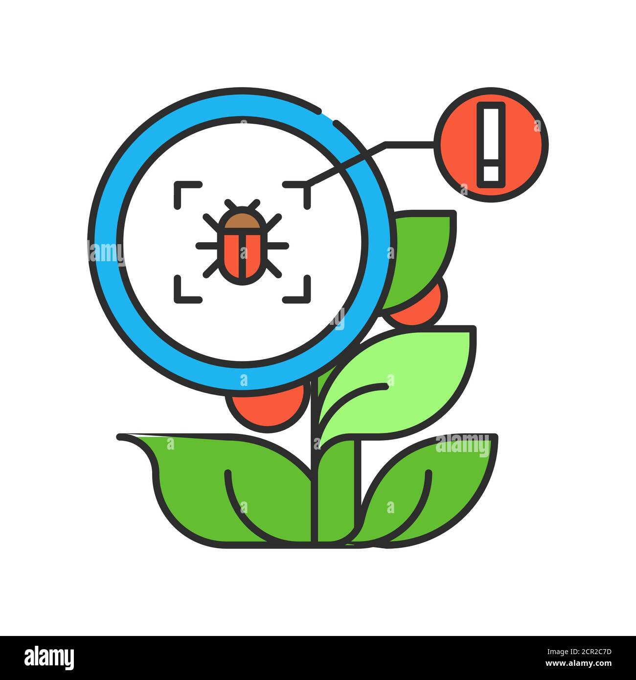 System monitoring the crop field with the help of sensors. Insect ...