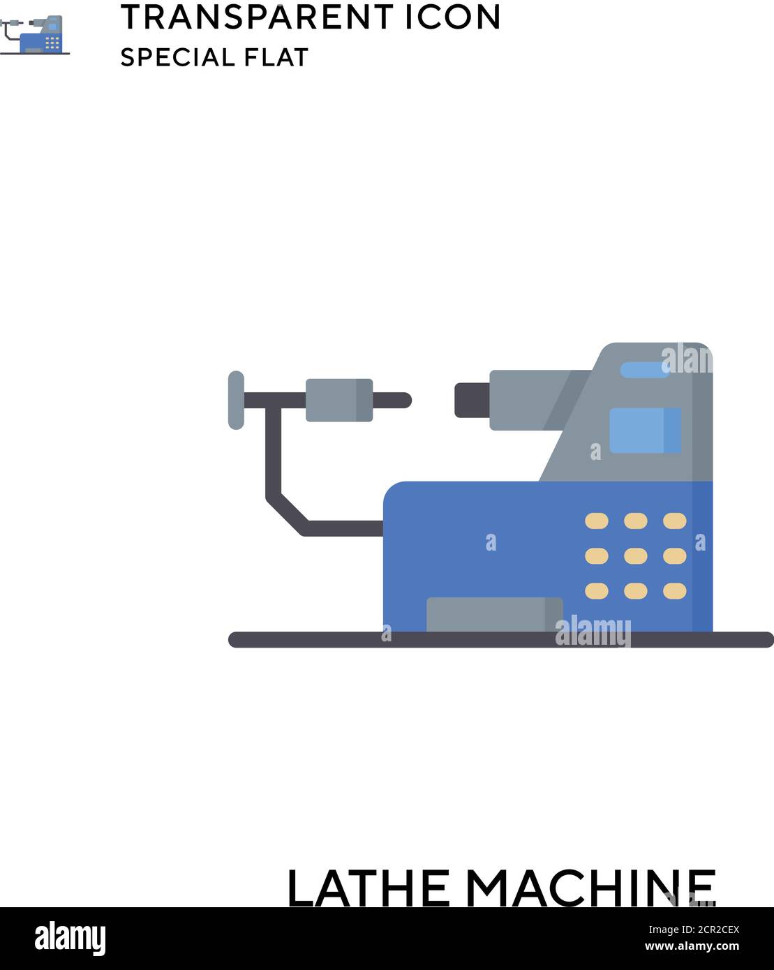 Lathe machine icon Stock Vector Images - Alamy