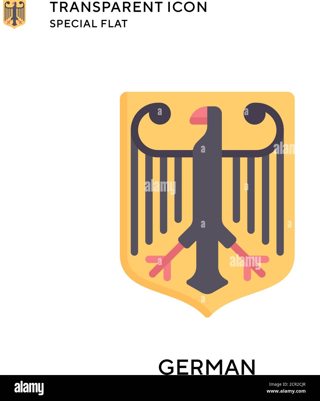 German vector icon. Flat style illustration. EPS 10 vector Stock Vector ...