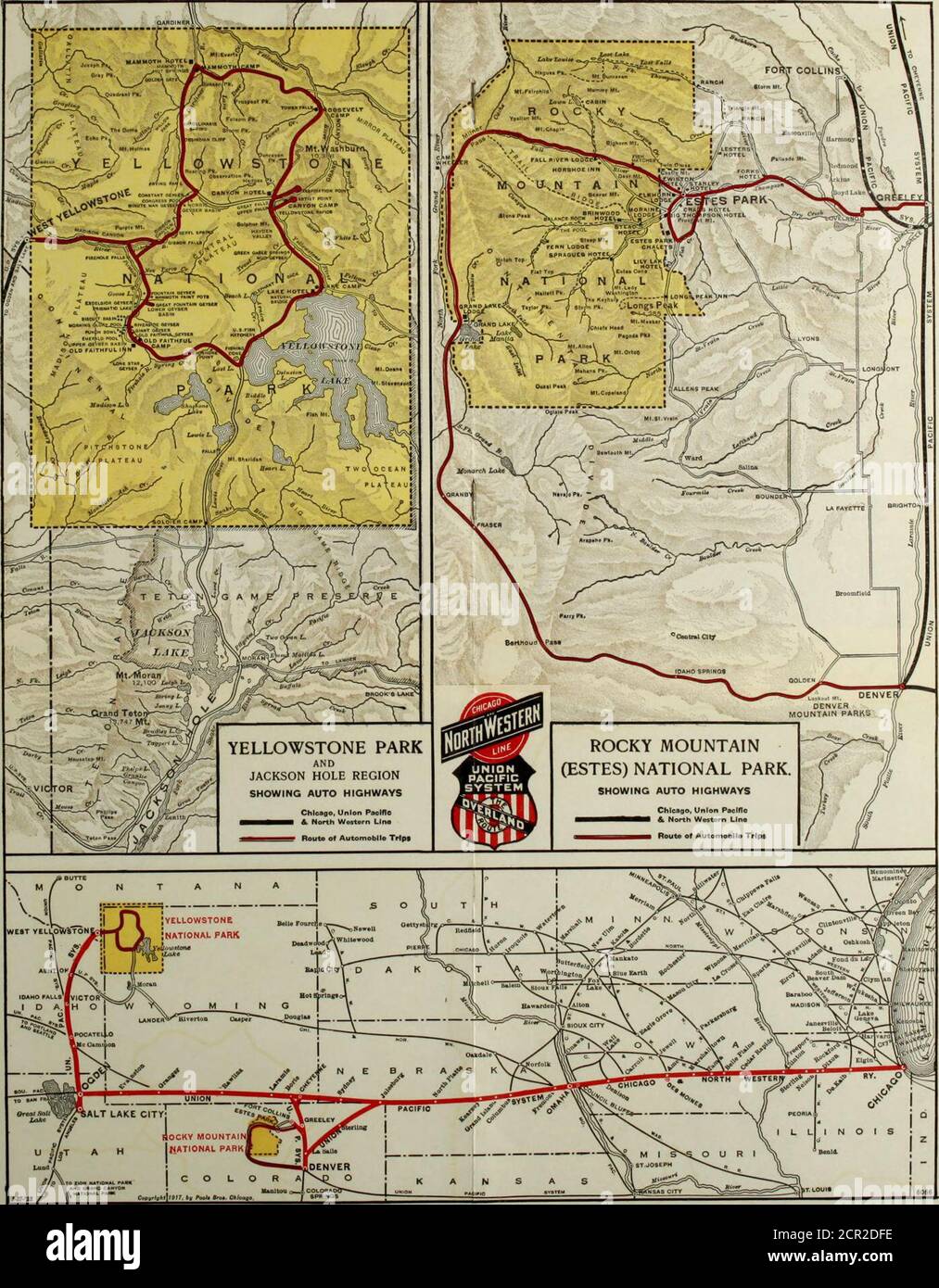 . Summer tours : season 1924 . Old Faithful Inn, Yellowstone Park Lake ...