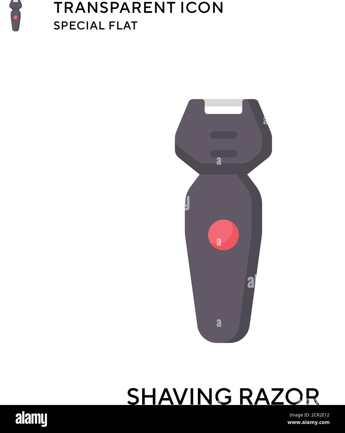 Shaving razor vector icon. Flat style illustration. EPS 10 vector Stock ...