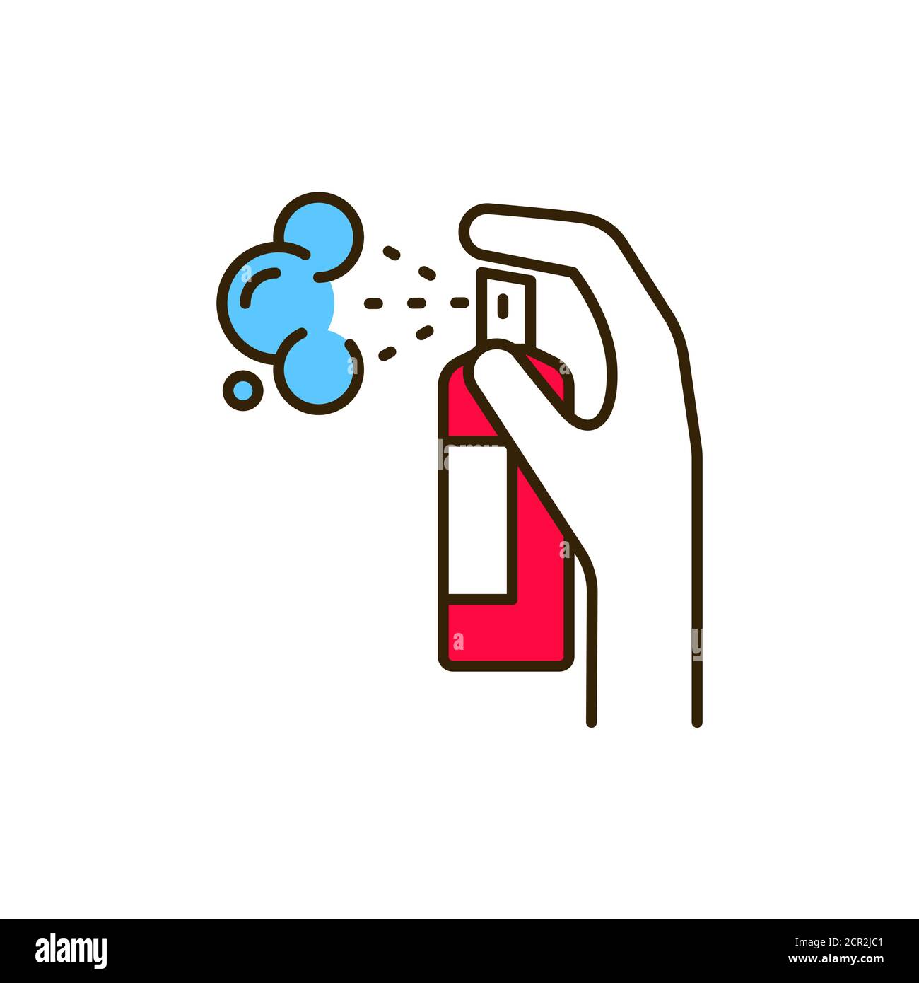 Cartoon antiseptic spray Stock Vector Images - Alamy