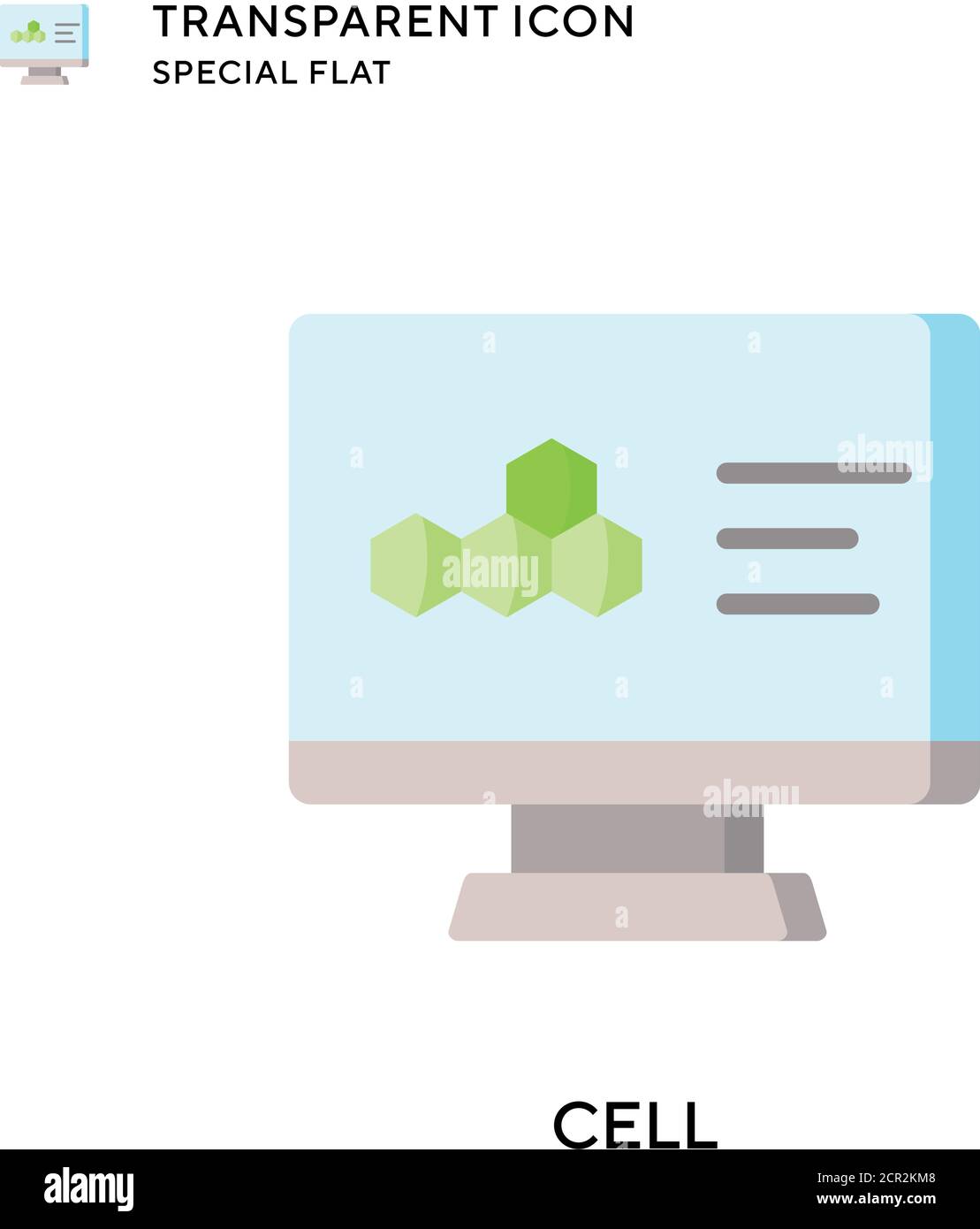 Cell vector icon. Flat style illustration. EPS 10 vector Stock Vector ...