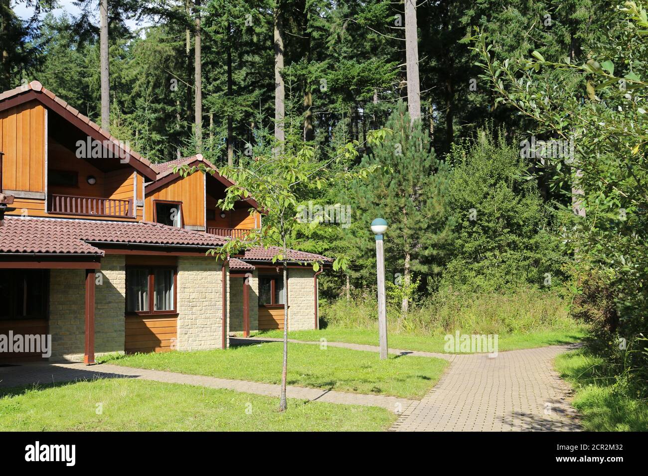 Lodges parcs longleat forest hi-res stock photography and images - Alamy