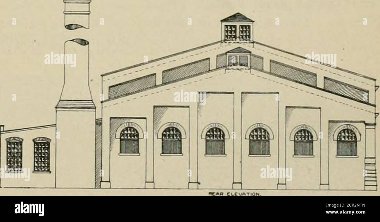 . The street railway review . FRONT ELEVATION. REAR ELEVATIOV Stock ...