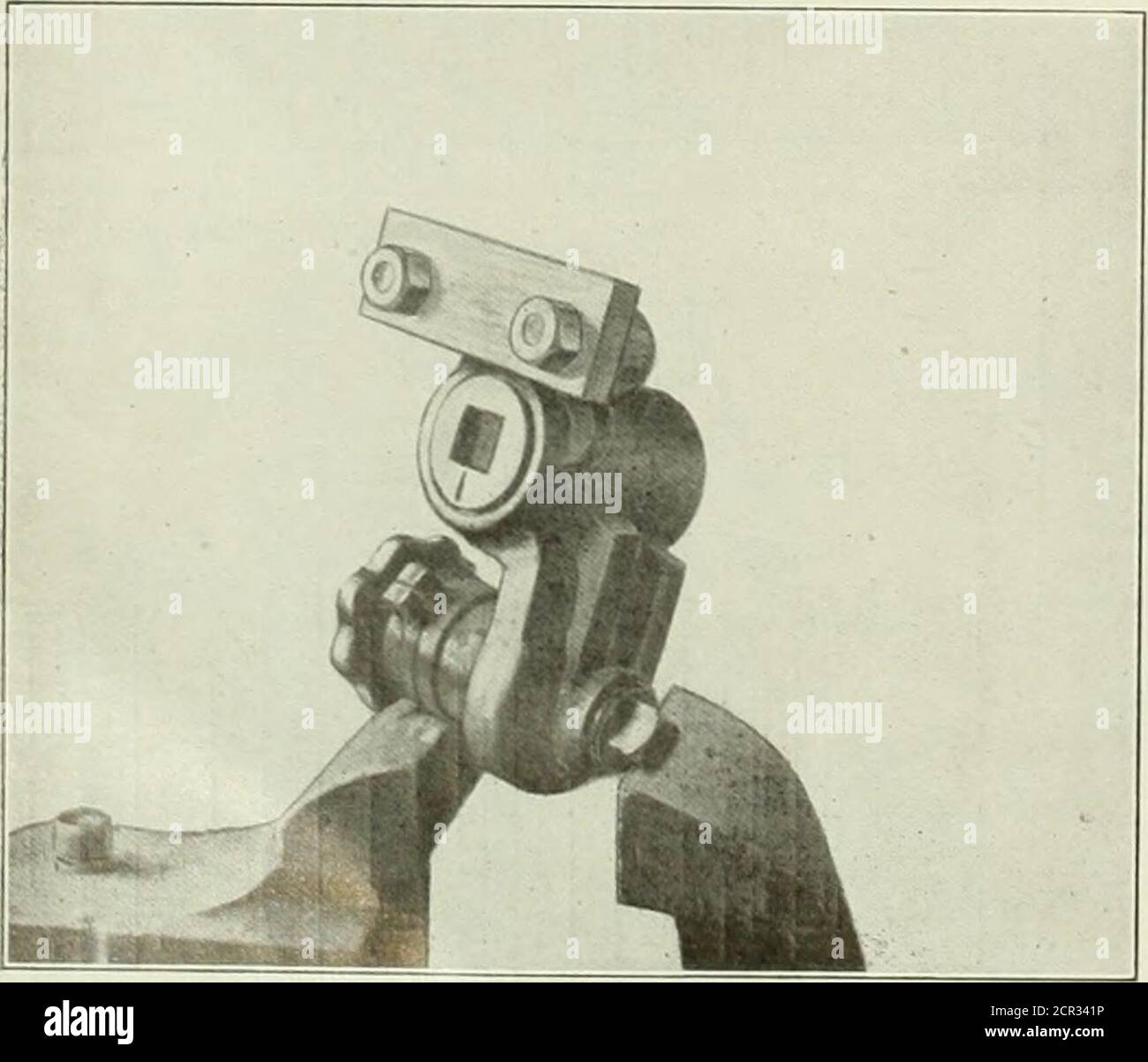 . American engineer . Hydraulic Press Equipped for Punching Spring ...