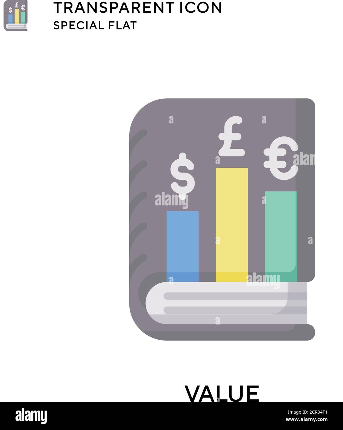 Value vector icon. Flat style illustration. EPS 10 vector Stock Vector ...