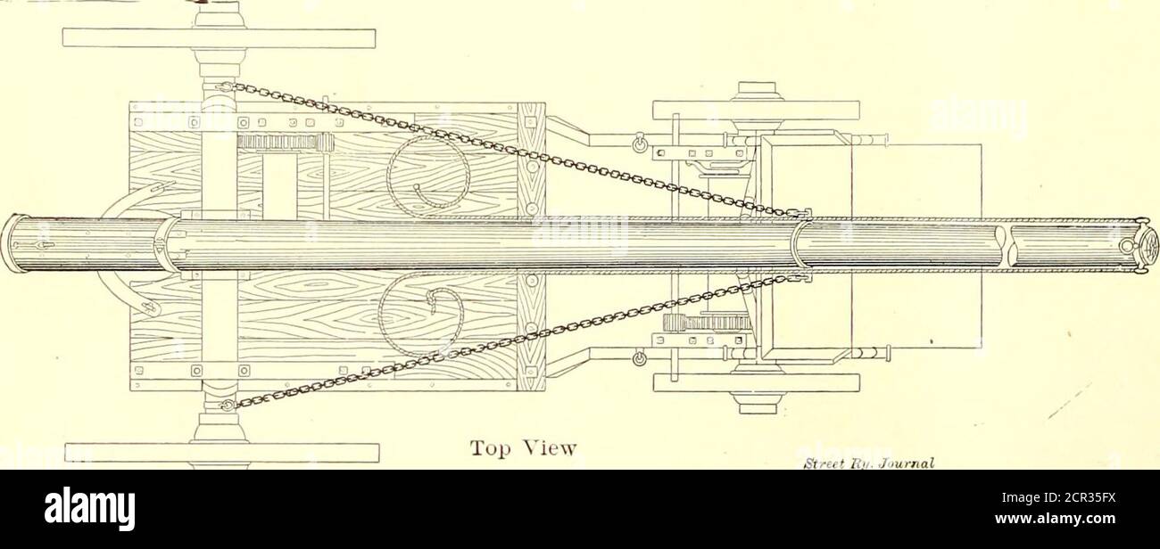 . The Street railway journal . Real View. FIG. 22.—POLE SETTING WAGON ...