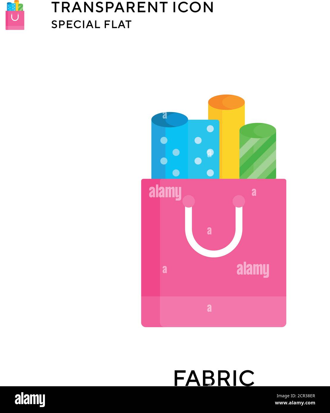 Fabric vector icon. Flat style illustration. EPS 10 vector Stock Vector ...