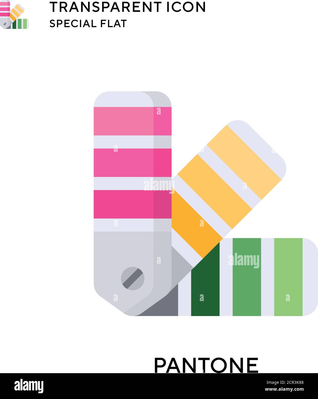 Pantone vector icon. Flat style illustration. EPS 10 vector Stock ...
