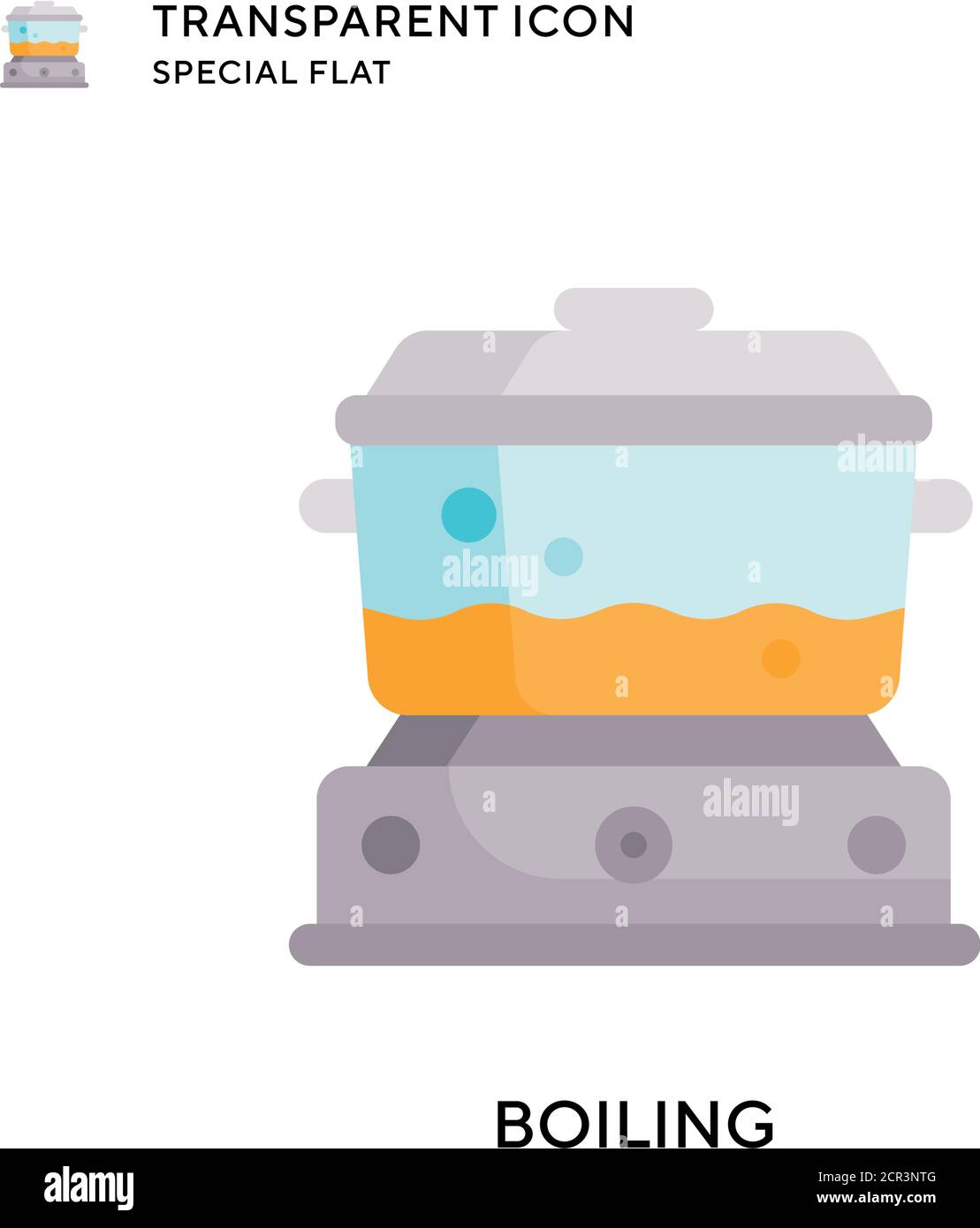 Boiling vector icon. Flat style illustration. EPS 10 vector Stock ...