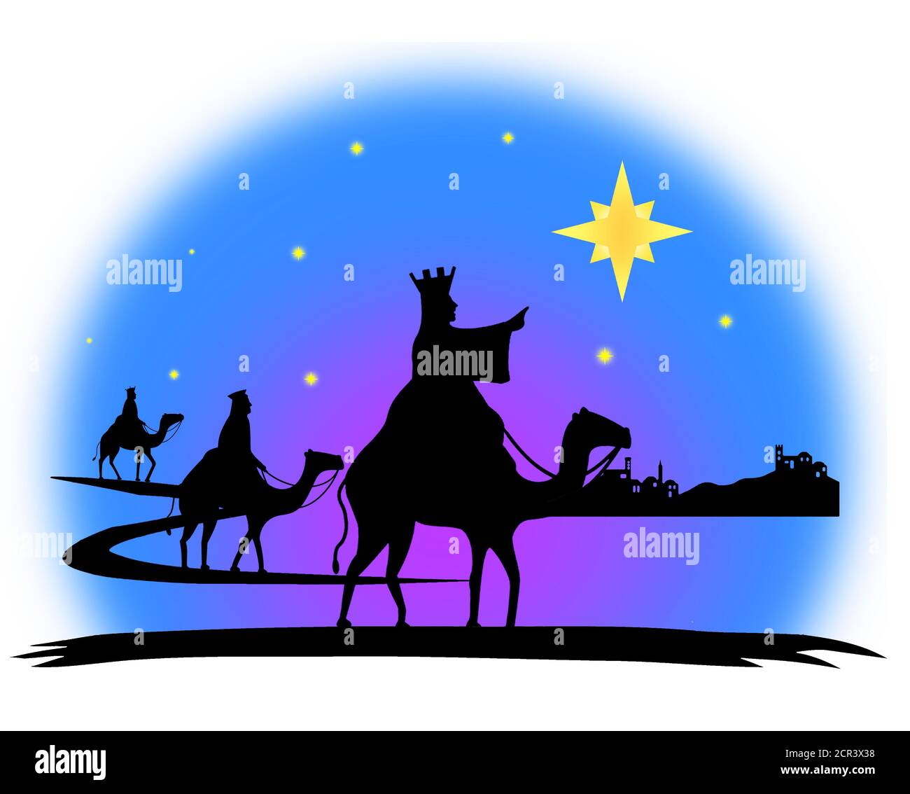 Silhouette star bethlehem Cut Out Stock Images & Pictures - Alamy