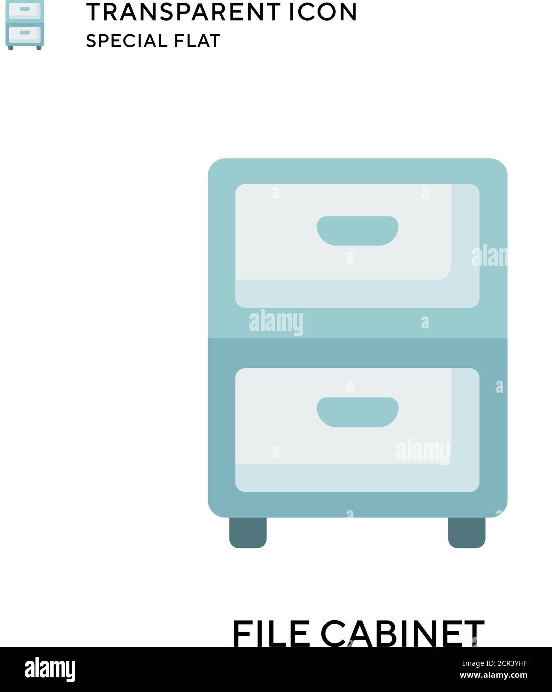 File cabinet vector icon. Flat style illustration. EPS 10 vector Stock ...
