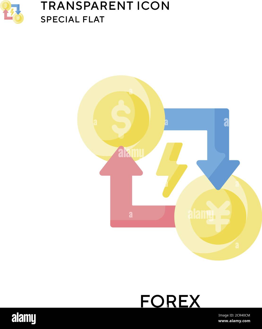Forex vector icon. Flat style illustration. EPS 10 vector Stock Vector ...