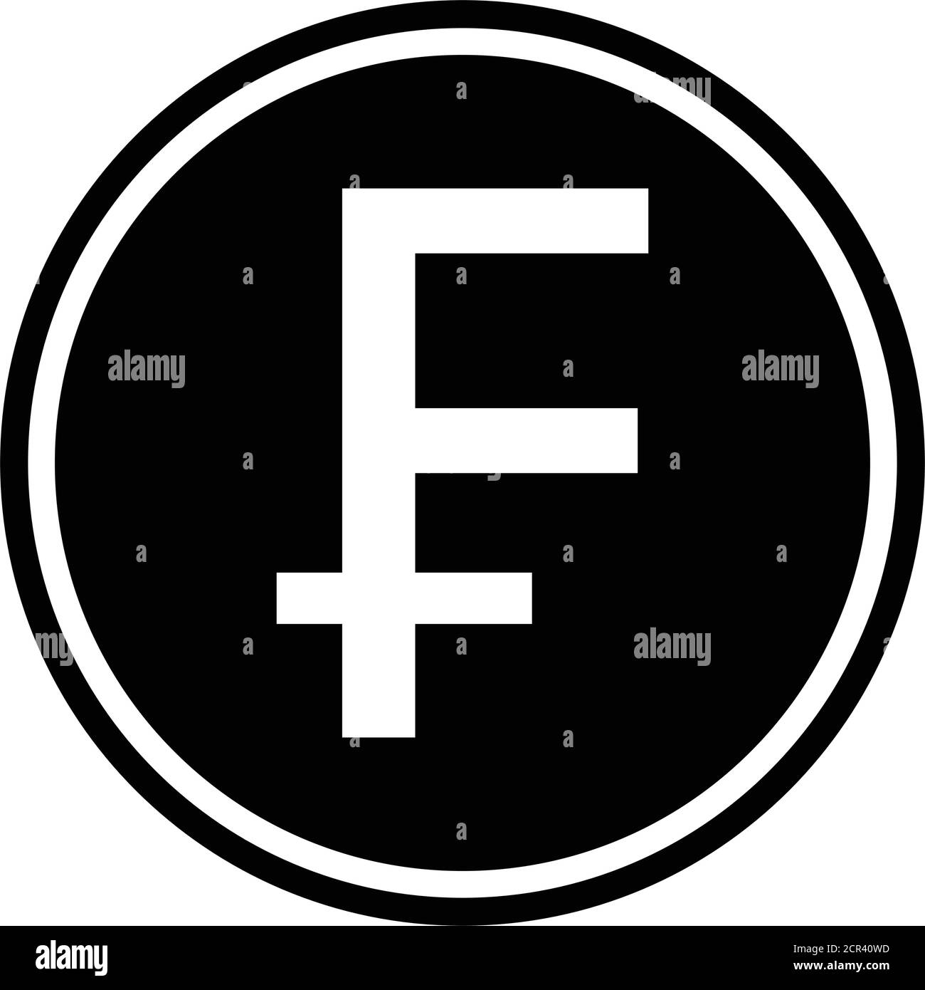 franc icon. franc sign. money. vector Stock Vector Image & Art - Alamy