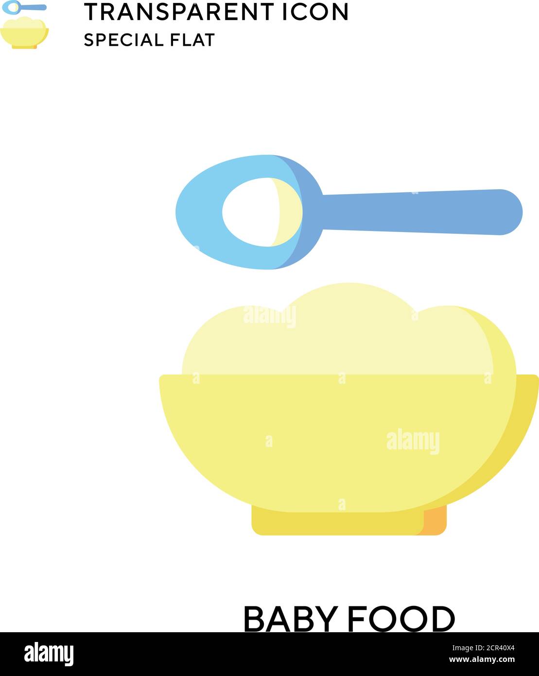 Baby food vector icon. Flat style illustration. EPS 10 vector Stock ...