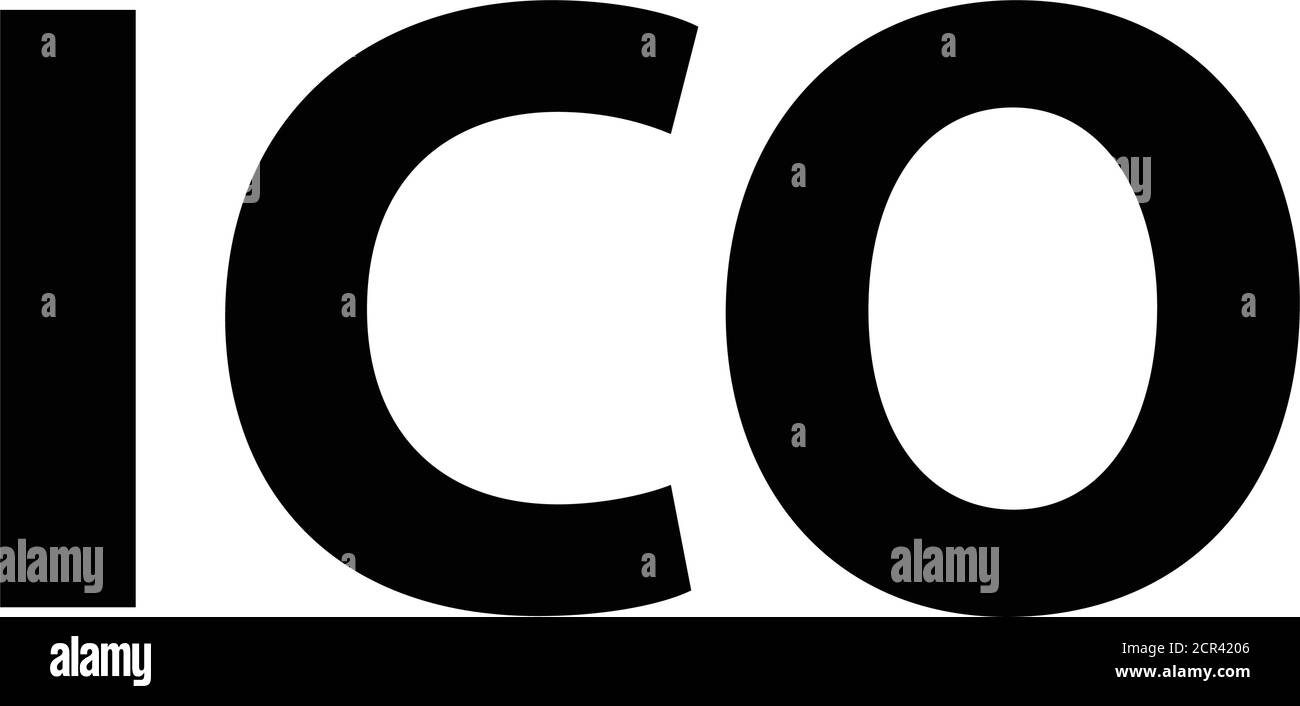 ico black icon vector. Ico symbol Stock Vector Image & Art - Alamy