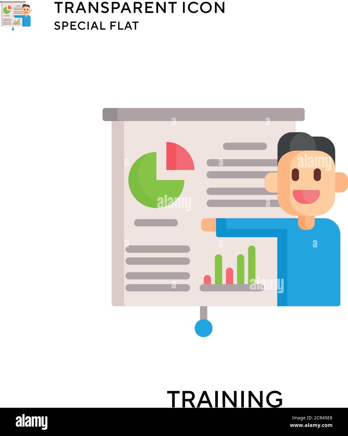 Training vector icon. Flat style illustration. EPS 10 vector Stock ...