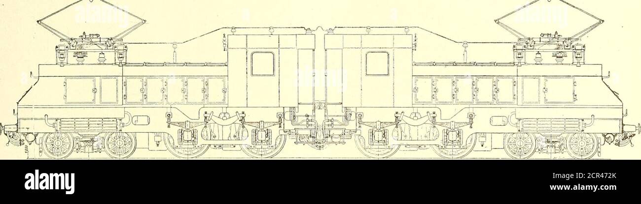 . Electric railway journal . P. L. M. Locomotive—Plan of Motor, Showing ...