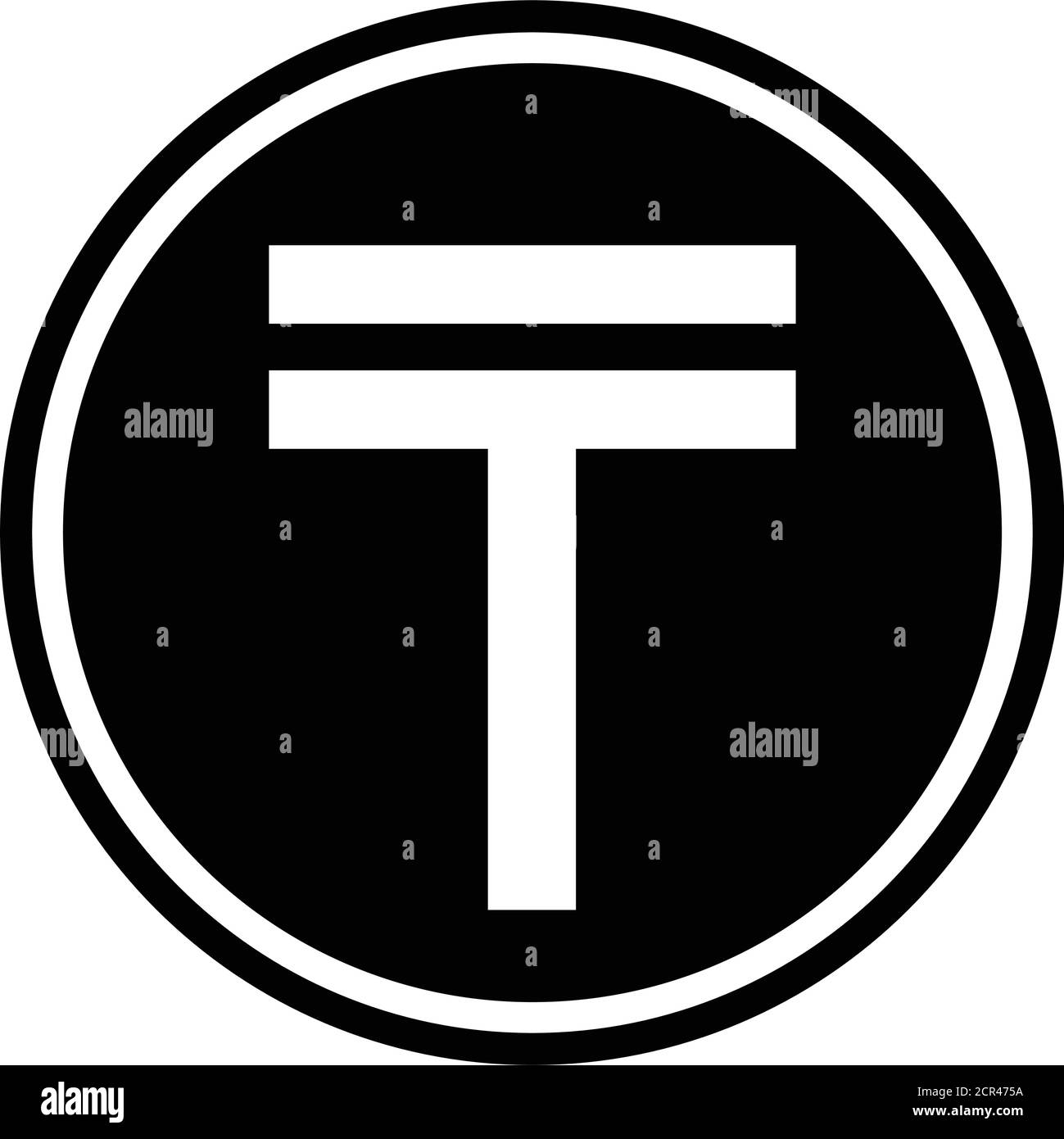 Tenge sign Stock Vector Images - Alamy