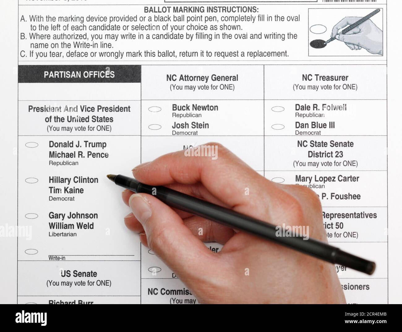 Sample Voting Ballot High Resolution Stock Photography and Images - Alamy
