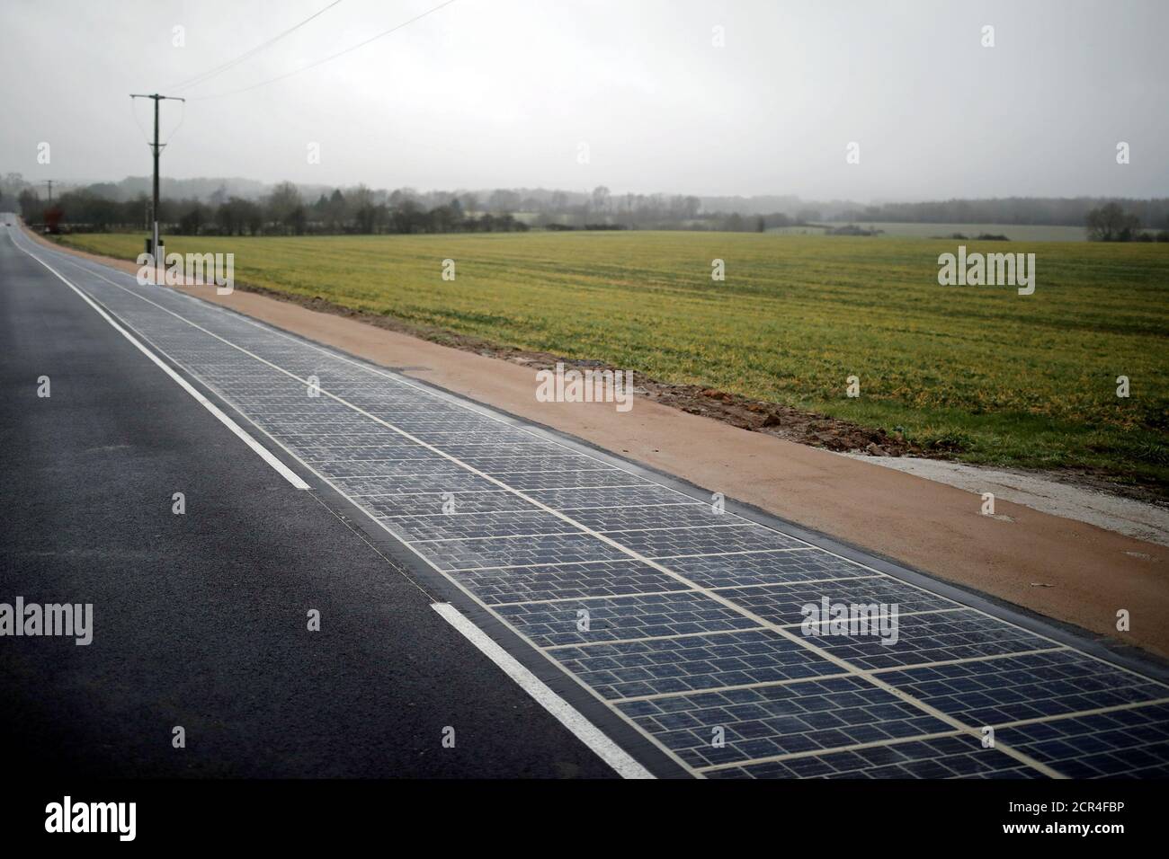 Solar panel road normandy hi-res stock photography and images - Alamy